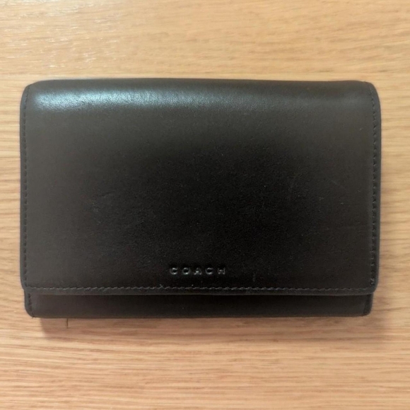 Coach | Bags | Vintage Coach Black Leather Wallet | Poshmark